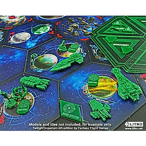 Command & Control Token Set | Compatible with Twilight Imperium 4th Edition | Set of 33 (Green)