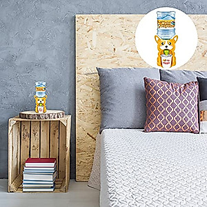 LUOZZY Mini Water Dispenser for Kids Lovely Cartoon Piggy Frog Water Machine Kids Drinking Water Fountains Toys for Kids (Corgi)