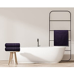 LOOP TERRY Bath Towel Set - 100% Cotton 6 Pack 24 x 46 Quick Dry Towels. Lightweight & Absorbent, 500 GSM Soft Towels use for Bath, Pool, Spa, Gym, Guest Bathroom, Ideal for Daily Drying