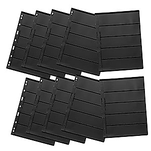 Ciieeo 30 Pcs Sheets Stamp Collection Inserts Stamps Postage Forever Postage Album Binder Sleeves Order Stamps Black Binders Stamp Loose-leaf Stamp Album The Pet A5 Standard Edition