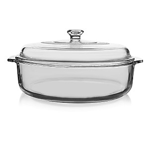 Libbey Baker's Basics Glass Casserole Dish with Cover, 3-quart