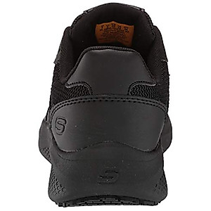 Skechers Women's Lace up Athletic Food Service Shoe, Black, 7