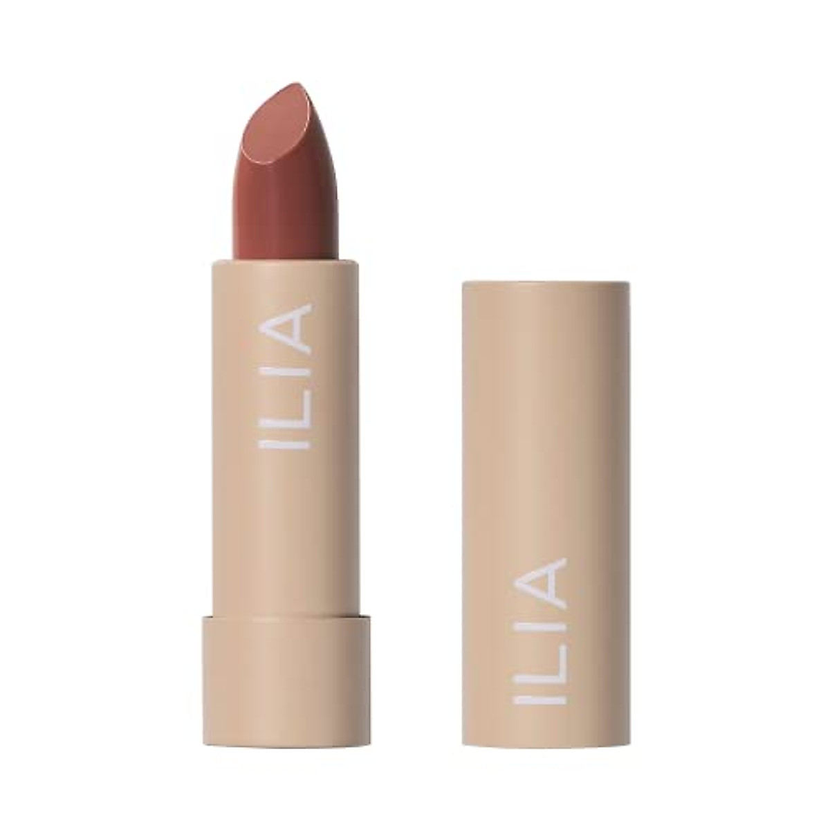 ILIA - Color Block Lipstick | Non-Toxic, Vegan, Cruelty-Free, Clean Makeup (Marsala (Neutral Brown With Cool Undertones))