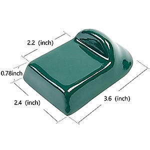 BBQ Ceramic Feet Shoes For Big Green Egg,Dracarys Grill Shoes Big Green Egg Base Feet Accessories Used to Place Grill on A Combustible Material Built-in Application (not for minimax)- 4 Green of set