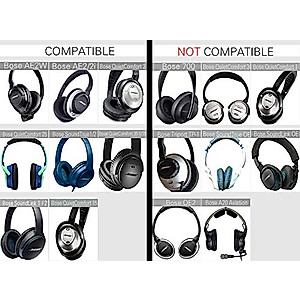 Bose Headphones Replacement Ear Pads for QuietComfort QC35/35ii/25/2/15 Ear Cushions for QC35 QC35ii QC25 QC2 QC15 Ae2 Ae2i Ae2w Sound True & SoundLink (Around-Ear Series Only)