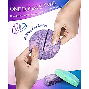 POPCHOSE Shower Steamers Aromatherapy - Dry Brushing Body Brush POPCHOSE Fabric Shaver, Rechargeable Lint Remover with 6-Blades Stocking Stuffers Christmas Gifts for Women and Mom