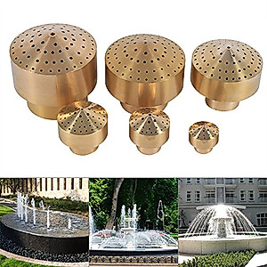 1/4''1/2''3/4''1''3/2''2''Brass Column Garden Pond Water Fountain Nozzle Sprinkle Spray Head(3/4")