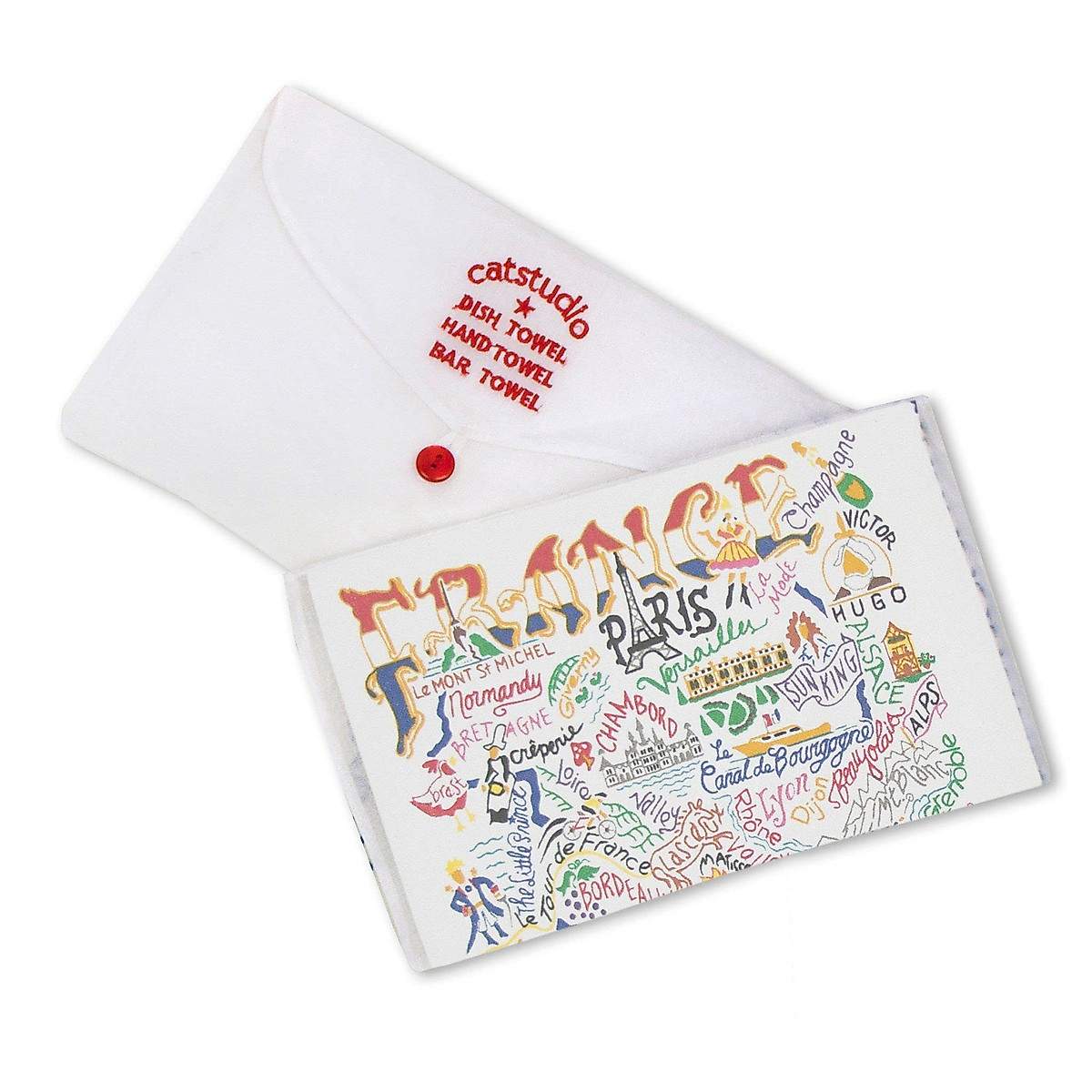 Catstudio France Dish & Hand Towel | Great for Kitchen, Bar, & Bathroom