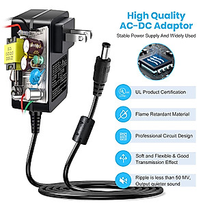 Gonine Charger 21W Power Cord, Compatible with Echo 1st and 2nd Gen, Fire TV (2nd Gen), Echo Look, Echo Link. 15V Power Supply.