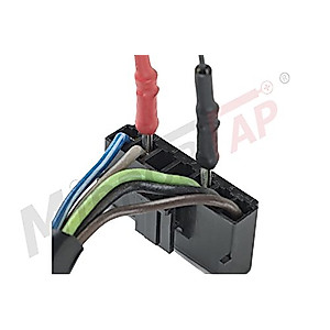 MirrorTap MTX-2010, DC Plug, 10" Long, Patented Radar Detector Power Cord with 2 Amp in-Line Fuse, Military Grade Taps, Made in USA