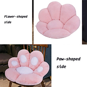 Reversible Armchair Seat Cushion Soft Cozy Bear Paw Shaped Chair Cushion Plush Comfort Seat Pad Office Cozy Warm Seat Pillow Relieves Back Coccyx Sciatica and Tailbone Pain Relief Chair Cushions