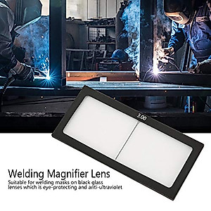 Oumefar Magnifying Welding Lens, Eye Protecting Welding Helmet Magnifier Lens Welder Accessories 1.0/1.5/2.0/2.5/3.0 Diopter Cheater Lens for Welding Helmet(3.0)