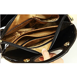 Shirt Luv Fashion Crystal Women Top Handle Satchel Handbags Leather Evening Bag Party Diamonds Shoulder Messenger Bags (Silver)