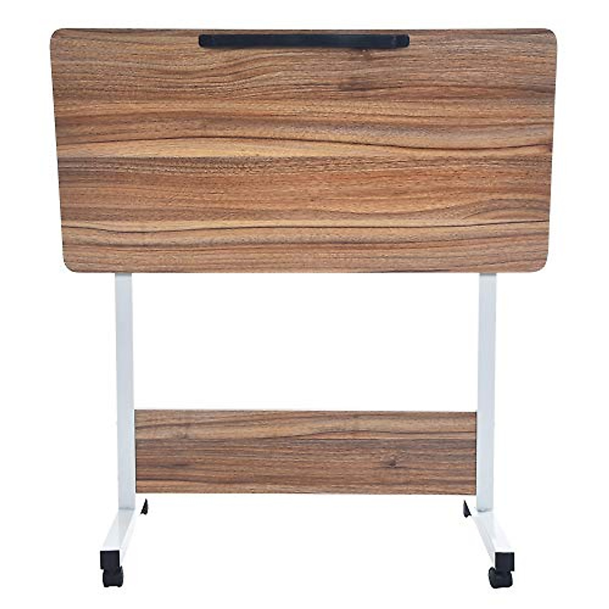 Toxz Computer Task Table Household Office Desk,Adjustable Height and Fold,Locking Casters,80CM 50CM,Fillet Wood,Simple,with Installation Tool(Ship from US!)