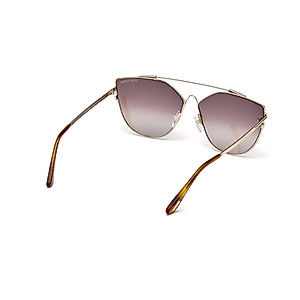 Tom Ford FT0563 28G Shiny Rose Gold Jacquelyn Pilot Sunglasses Lens Category 2