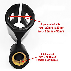 Performance Plus Indestructible Large Barrel/Wireless Microphone Holders-Buy 3 Get 1 Free (MH4W-4)