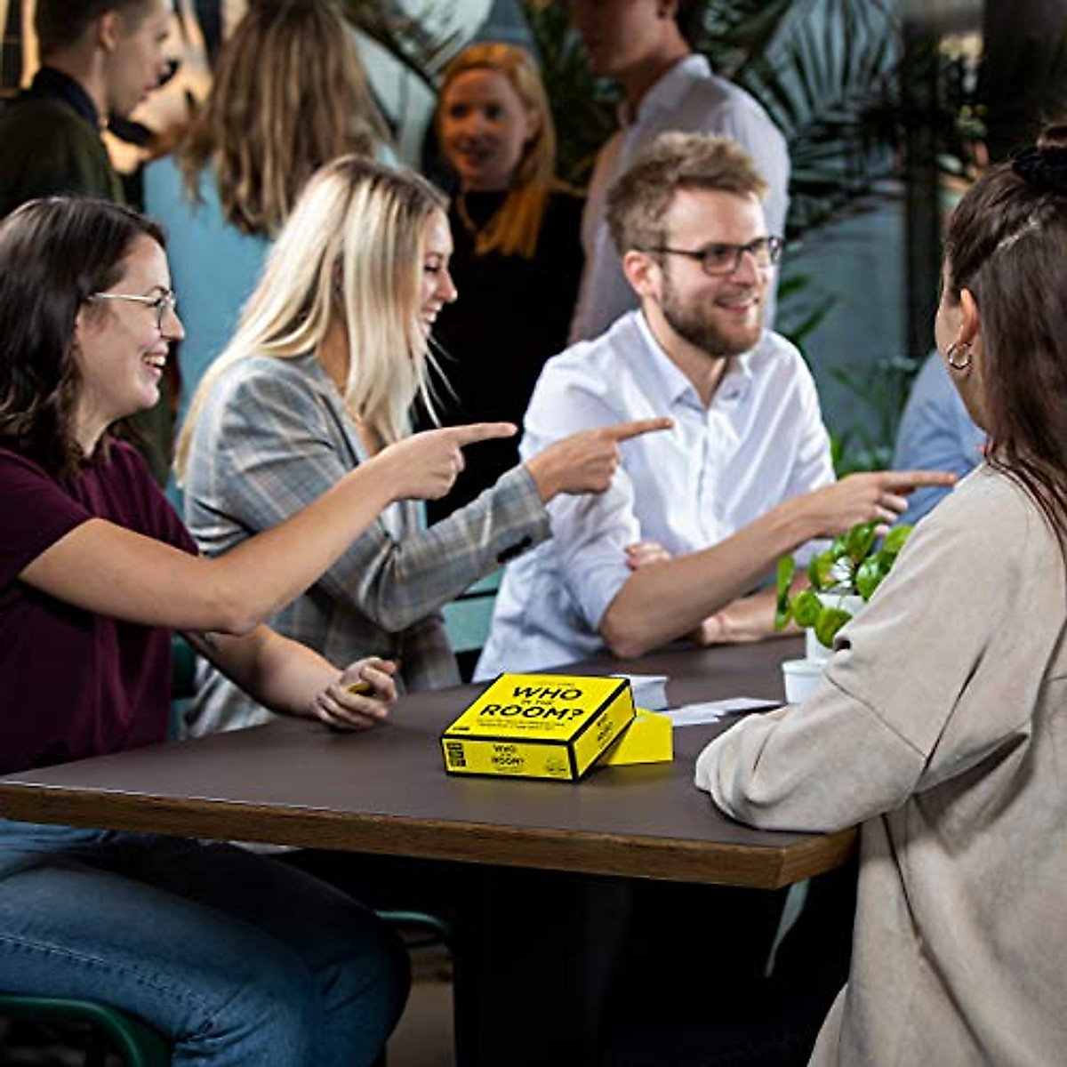 Hygge Games Who in The Room? Party Gamef Yellow