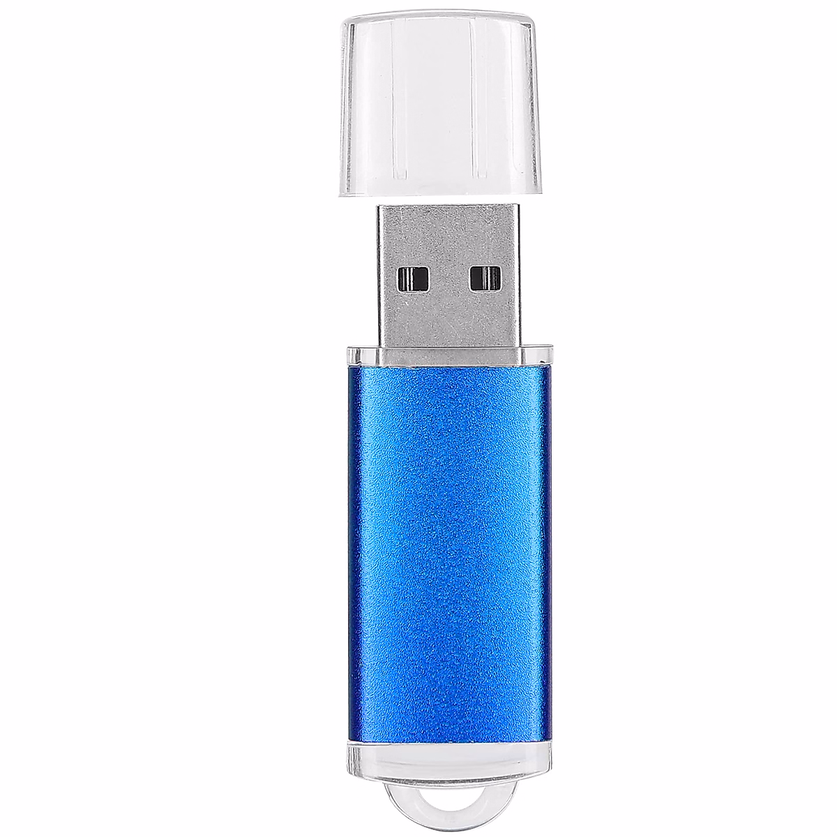 Kafuty-1 USB 2.0 Flash Drive,Storage Memory Stick Pen Drives with Transparent Cover,Portable Thumb Drives Flash Drive for Window2003/XP/Vista/7/8/10/ OS X/Linux,Blue(1GB)