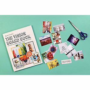 Free Period Press Vision Board Book, 700+ Words & Images in All Categories, for Visualizing Your Life Goals & Dreams, Playful, Stylish and Diverse Pictures for Collage Making & Scrapbooking