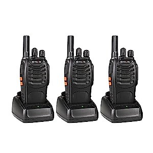 Retevis H-777 Walkie Talkies Rechargeable, 2 Way Radios Long Range, Portable FRS Two-Way Radios, Short Antenna, LED Flashlight, for Adults Family Outdoor (3 Pack)