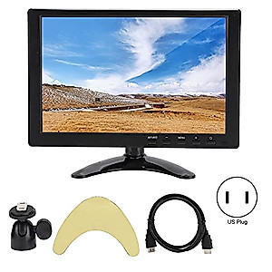 Heayzoki 10.1In Hd Pc Monitor, 1280X800 16:10 Gaming Monitor, Monitor Support/Vga/Input, LCD Screen Monitor, for/ / 360 /, Home Office Accessories