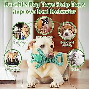 Fuufome Large Squeaky Dog Toys: Plush Dog Toys with Soft Fabric for Small, Medium, and Large Pets - Tug of War Dog Toys for Indoor Play