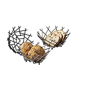 American Metalcraft FRUC10 Baskets, 8.125" Length x 8.125" Width, Silver
