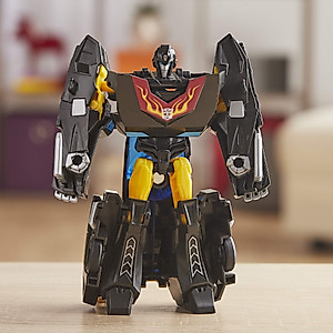 Transformers Bumblebee Cyberverse Adventures Action Attackers Warrior Class Stealth Force Hot Rod Action Figure, Fusion Flame Move, 5.4-inch