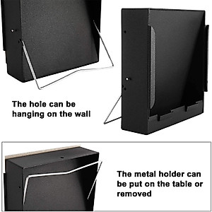 Metal Box BB Trap Target with 20 Shooting Paper Targets, Airsoft Pellet Trap Catcher, Mini BB Gun Target for Shooting Practice and Air Soft Gun Training (Red)