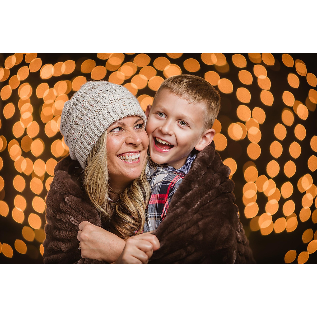 Chanasya Premium Ruched Faux Fur Throw Blanket - Luxurious, Soft Reversible Mink Blanket - 50" x 65” - Mocha