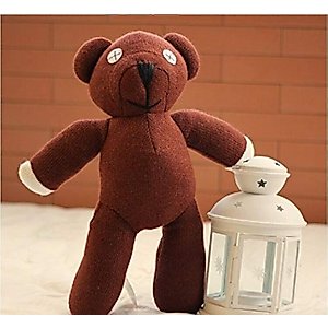 Yancos Teddy Bear Plush Figure Doll Toy Brown Stuffed Animal Teddy Bear Plushies Home Decor Gift for Kids 9”