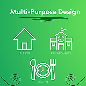 MyGo Container Small To-Go 3-Compartment Food Container, 8" x 8" x 2-1/2", Reusable, Microwave Safe, Smoke/Blue