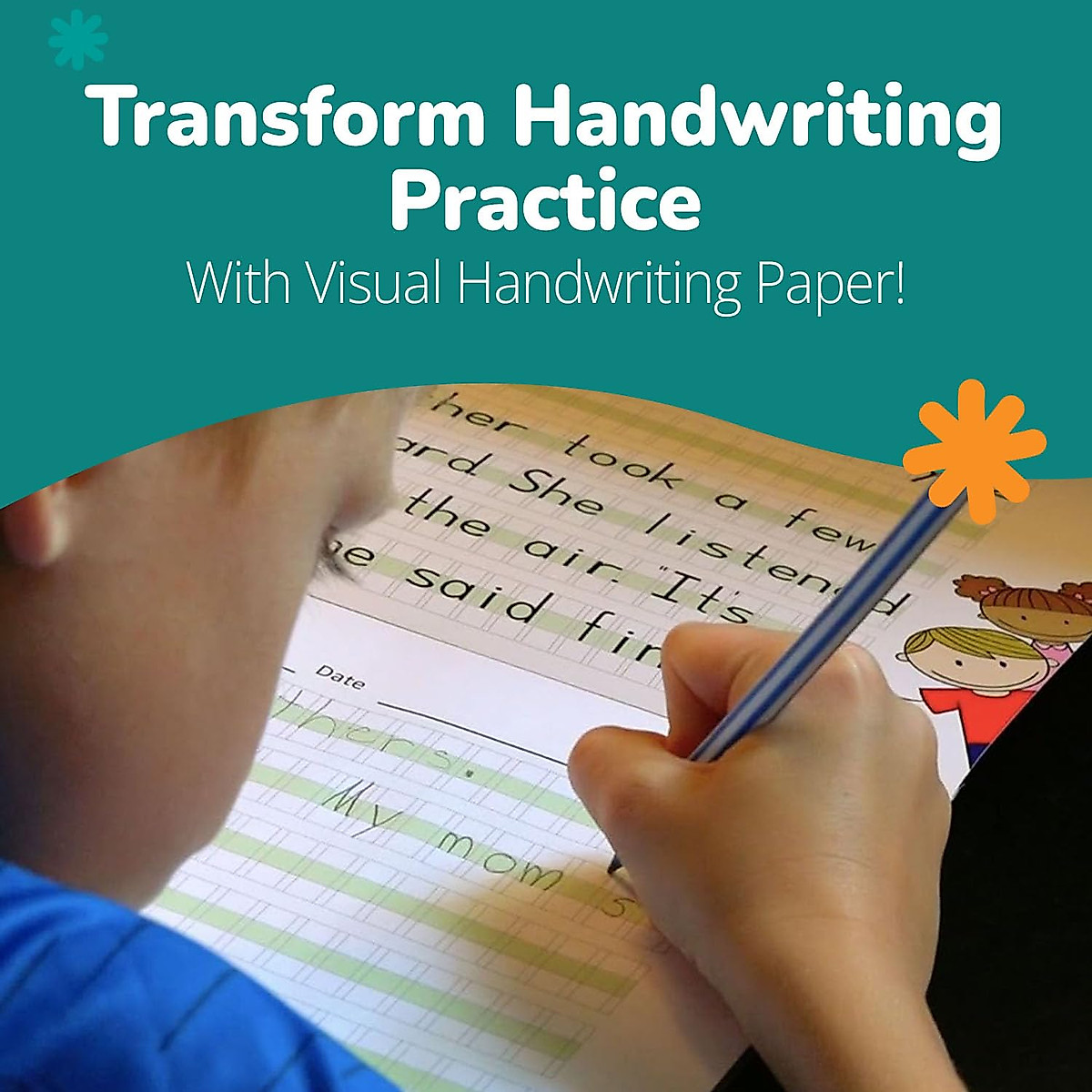 Channie's Visual Handwriting Worksheet for 1st - 3rd Grade | Handwriting Simplified! Visual Writing Tools for Kids | Handwriting Practice for Kids, Kids Writing Book, Practice Writing Book for Kids