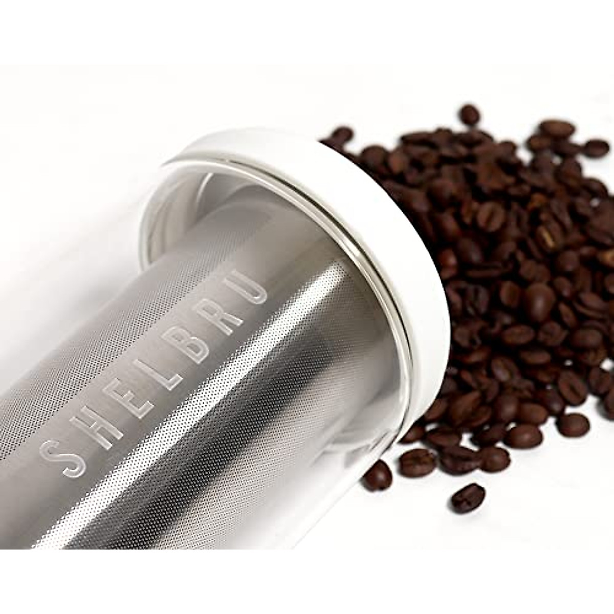 Shelbru Cold Brew System, 16.9 fl oz of Cold Brew Concentrate Maker, Interchangeable Brewer & Carafe w/ Borosilicate Glass