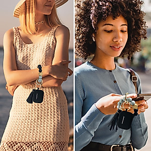 KOUJAON Compatible with Airpods Pro 2nd Generation Case Cover 2022, Soft Silicone Protective Cover with Bracelet Keychain for Apple Airpods Pro 2 Case for Women Girls (Black)