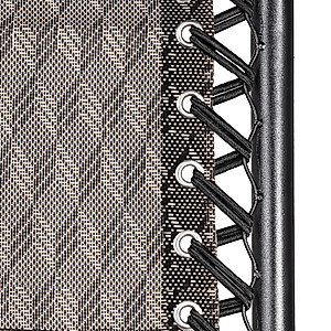 PATIKIL Gravity Chair Replacement Fabric, Anti-Gravity Chair Cloth Recliners Repair Tool Kit with with Cord Lace for Patio Outdoor, Rhombus Gray