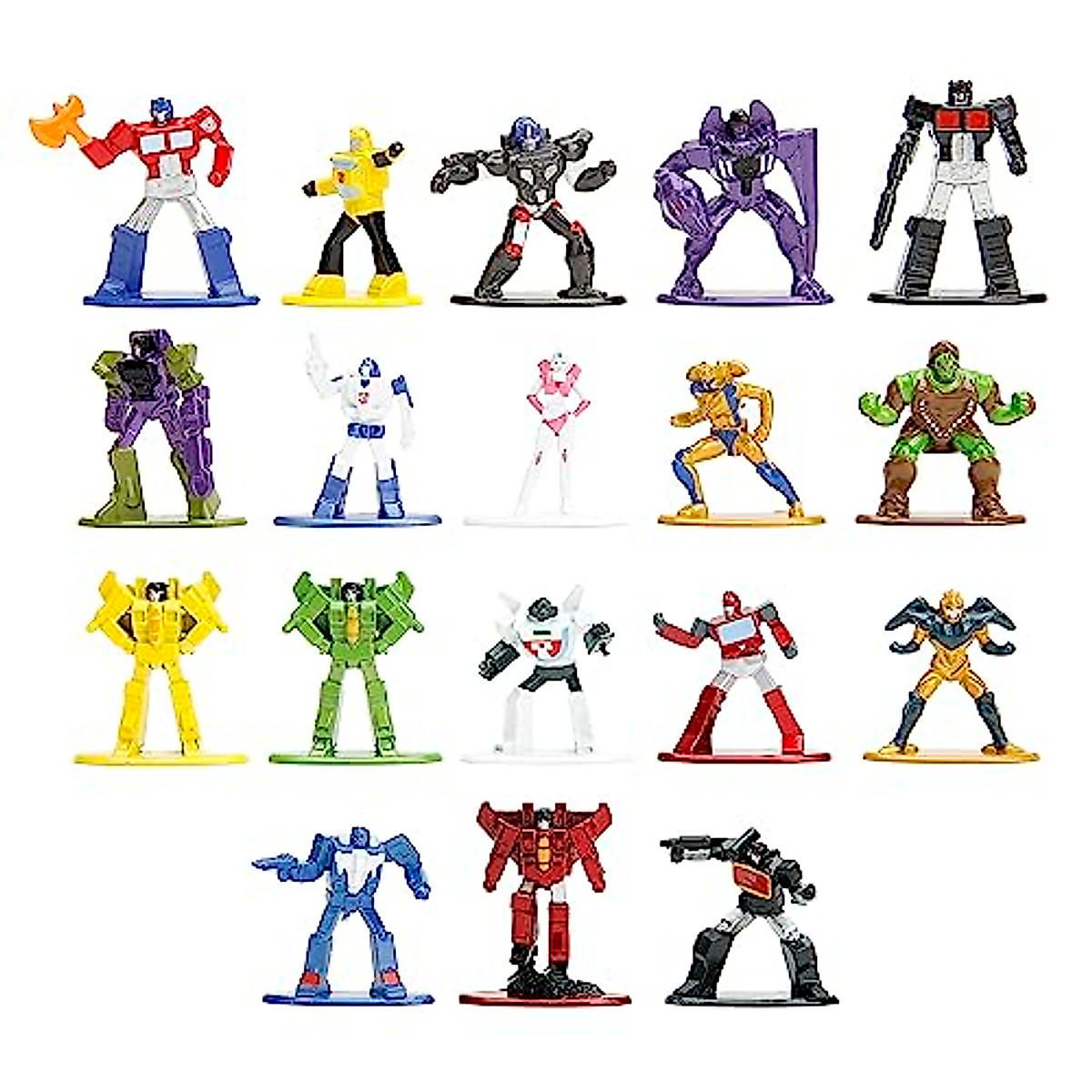 Transformers 1.65" 18-Pack Series 2 Die-Cast Collectible Figures, Toys for Kids and Adults
