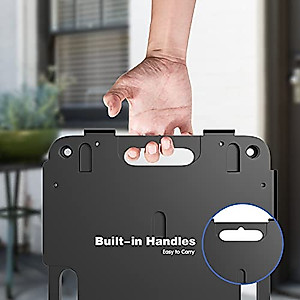 Goplus Moving Dolly, Heavy Duty Furniture Rolling Mover with 4 Wheels for Piano Heavy Items Appliance, Interlocking System, 500 lbs Weight Capacity, 23” x 15” (L x W) (1)