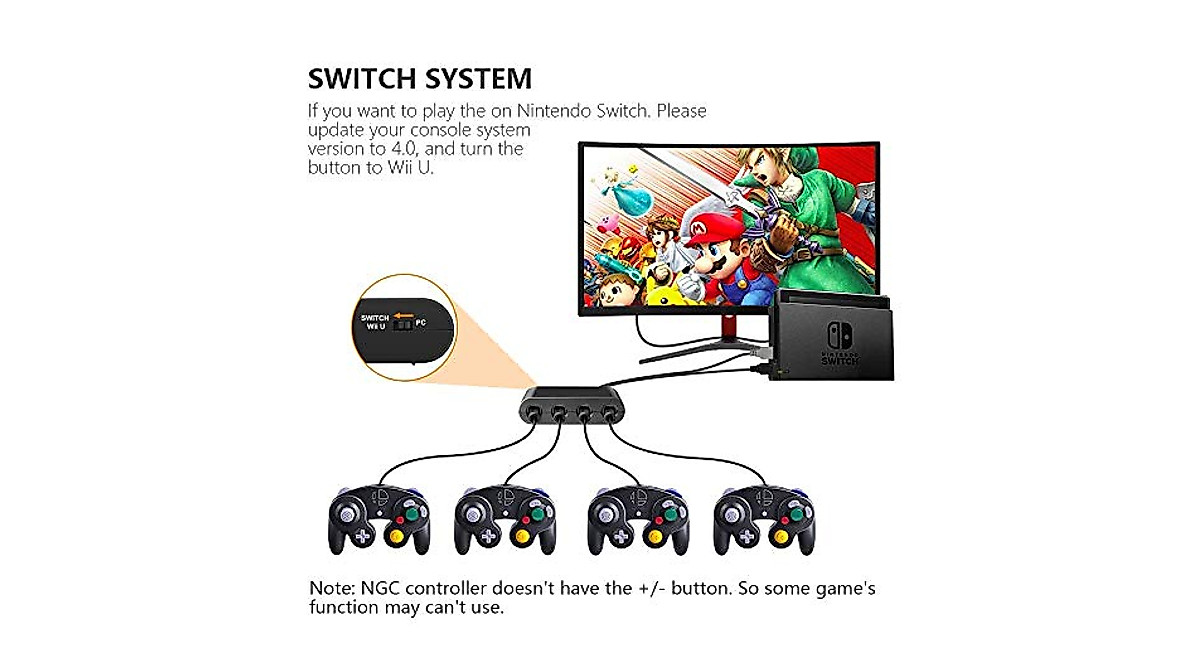 Gamecube Adapter for Nintendo Switch | Plug & Play