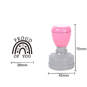 Personalize Custom Teacher Stamp for Grading Classroom Teachers Review Homework Feedback Colorful Stamps