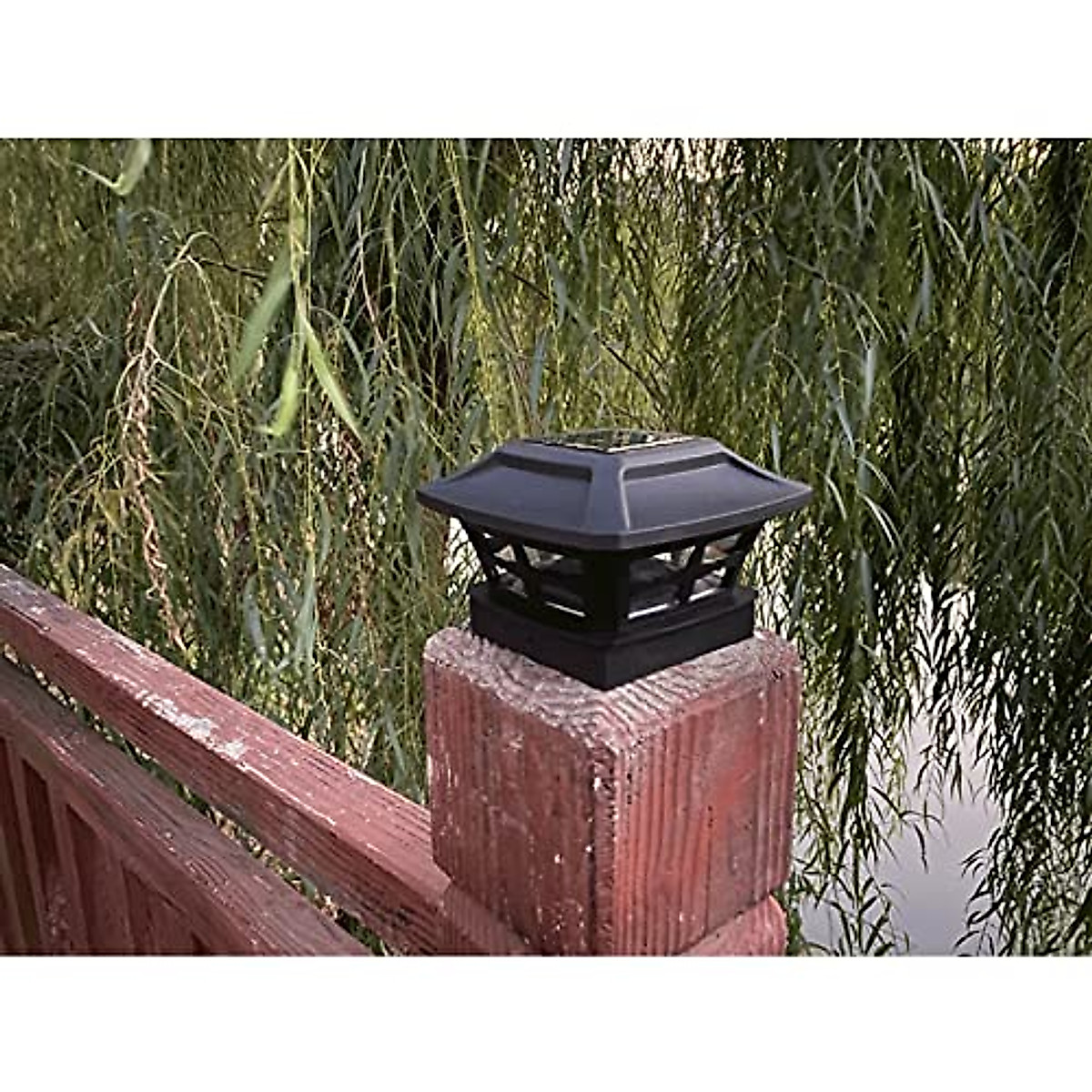 JSBDPHW Creative Personality LED Column Light Outdoor Solar Pillar Lamp Waterproof IP45 Courtyard Fence Post Light Villa Garden Lawn Decoration Landscape Light