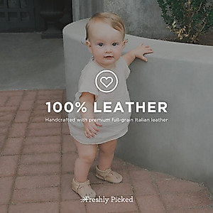 Freshly Picked - Rubber Mini Sole II Leather Platinum - Mary Jane - Infant/Toddler Sizes 6