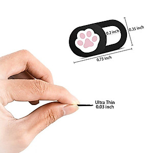 IMNEXT2U Webcam Cover Slide 6 Packs Ultra-Thin Camera Covers for Computer Laptop Desktop Smartphone to Protect Your Privacy and Security, Cute Dog Paw