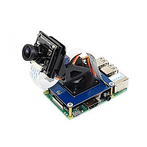 Waveshare 2-DOF Pan-Tilt HAT for Raspberry Pi Series Board Light Intensity Sensing Control Camera Movement I2C Interface
