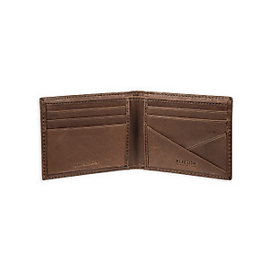 Kenneth Cole Men's Leather Bifold Wallet, Tan, One Size