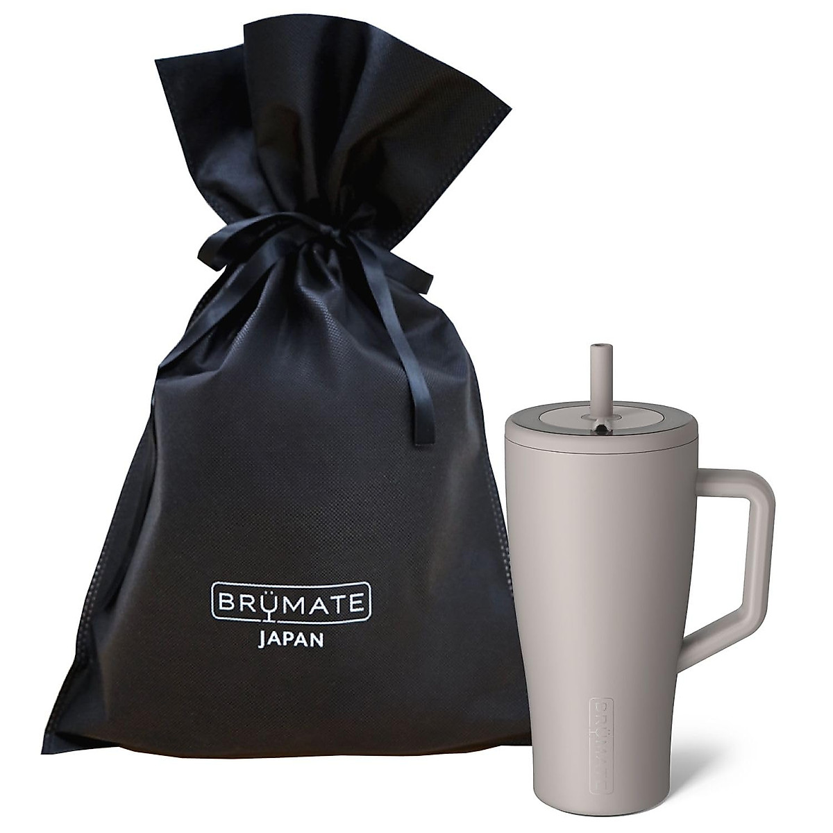 Brumate Era Mocha 30 oz (880 ml) Vacuum Straw Tumbler, With Wrapping, Ice Will Remain Even After 24 Hours! Incredible Cold Retention, Locking Lid That Won't Leak Even Upside Down, Brown