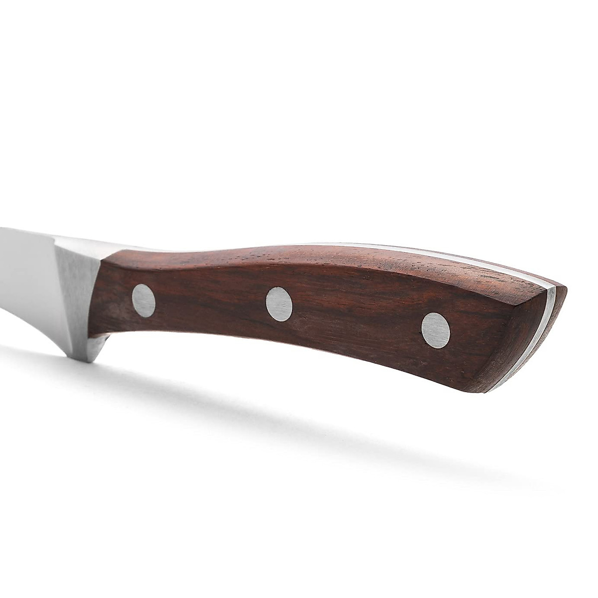 Arcos Forged Slicing Ham Knife 10 inch with 250mm blade. Nitrum Stainless Steel Blade. Professional Kitchen Knife. Rosewood Brown Handle. Rust & Corrosion Resistant. Smooth edge. Natura Series.