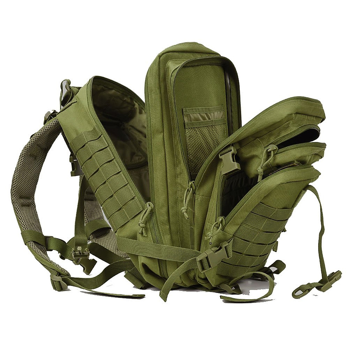 Military Tactical Assault Backpack Small 3 Day Assault Pack Army Molle Bug Bag Backpacks Rucksack Daypack for Outdoor Hiking Camping Hunting Army Green