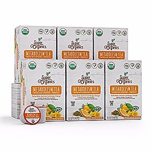Super Organics Metabolism Oolong Tea Pods With Superfoods, Probiotics Keurig K-Cup Compatible Weight, Metabolism, Slim Tea USDA Certified Organic, Vegan, Non-GMO, Natural, Delicious Tea, 60ct