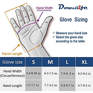 Dowellife Working Gloves for Men and Women, Cut Resistant Work Gloves, Comfortable Gardening Gloves, Durable Mechanics Gloves and Flexible Fishing Gloves (Large, Grey)